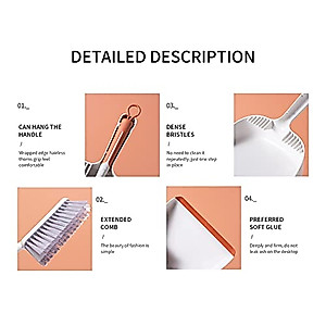 Small Dustpan and Brush Set Mini Broom and Dustpan Set, Dust Pan Brush Nesting Tiny Cleaning Broom, Small Broom and Dustpan Set for Desk, Table, Home, Kitchen Necessities