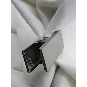 NAHANCO FITTING CLIP BC12 Fitting Clips for Alterations, Brushed Chrome (Pack of 12)