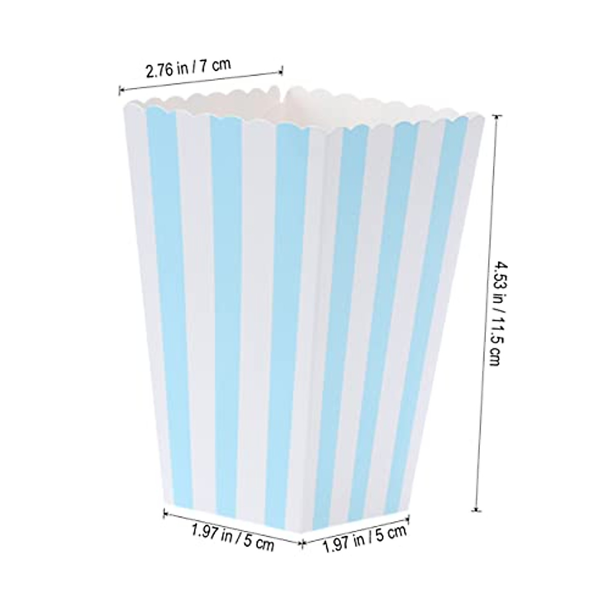 TOGEVAL 48pcs Popcorn Boxes Popcorn Box Cajitas De para Candy Popcorn Snack Container Paper Popcorn Case French Fries Boxes Bridal Shower Popcorn Boxes Popcorn Buckets Bride