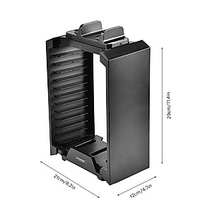 Vertical Console Stand Cooling Fan Game Disk Rack Holder for PS4 Slim PRO XboxONE S