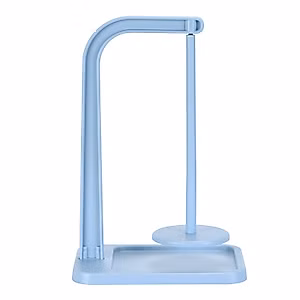 SEYOJN Yarn Holder for Crocheting and Knitting, Yarn Spinner with Storage for Needles, Extra Large Space for More Types of Yarns, 1 Spindle, Material: ABS Plastic, Light Blue