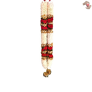 LOVENSPIRE 2ct Wedding Garland, Varmala Artificial Rose, Shadi, Indian Milni Mala, Statue Idol Haar, Muslim Punjabi, Nikah Jaimala, Floral Lei, Bridal Necklace