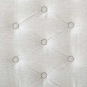 Linon Ella Glitz Acrylic Leg Bench, 35"Wx17"Dx18"H, White