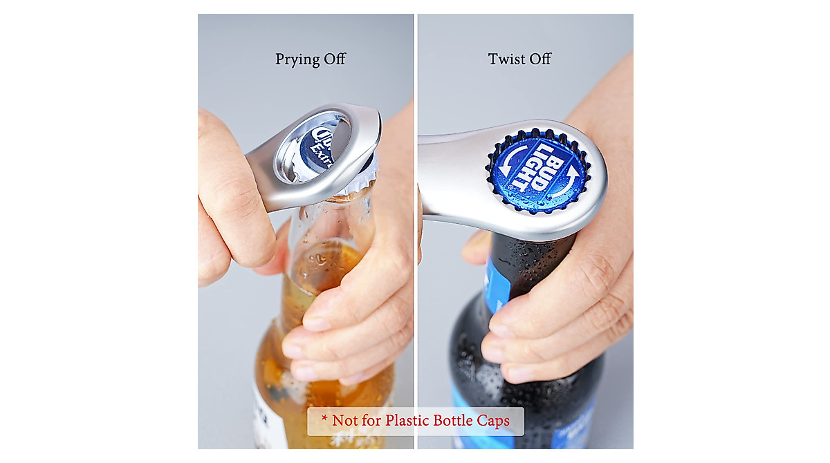 KITCHENDAO 3-in-1 Magnetic Beer Bottle Opener for Refrigerator