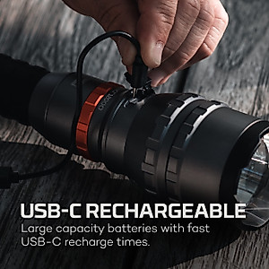 NEBO Davinci Powerful, Rechargeable and Waterproof Handheld Flashlight and Power Bank