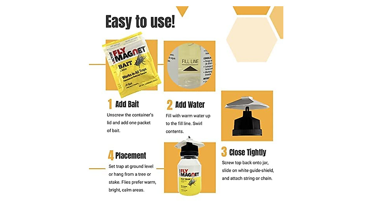 Victor M380 Fly Trap Set: Catch Flies Effortlessly