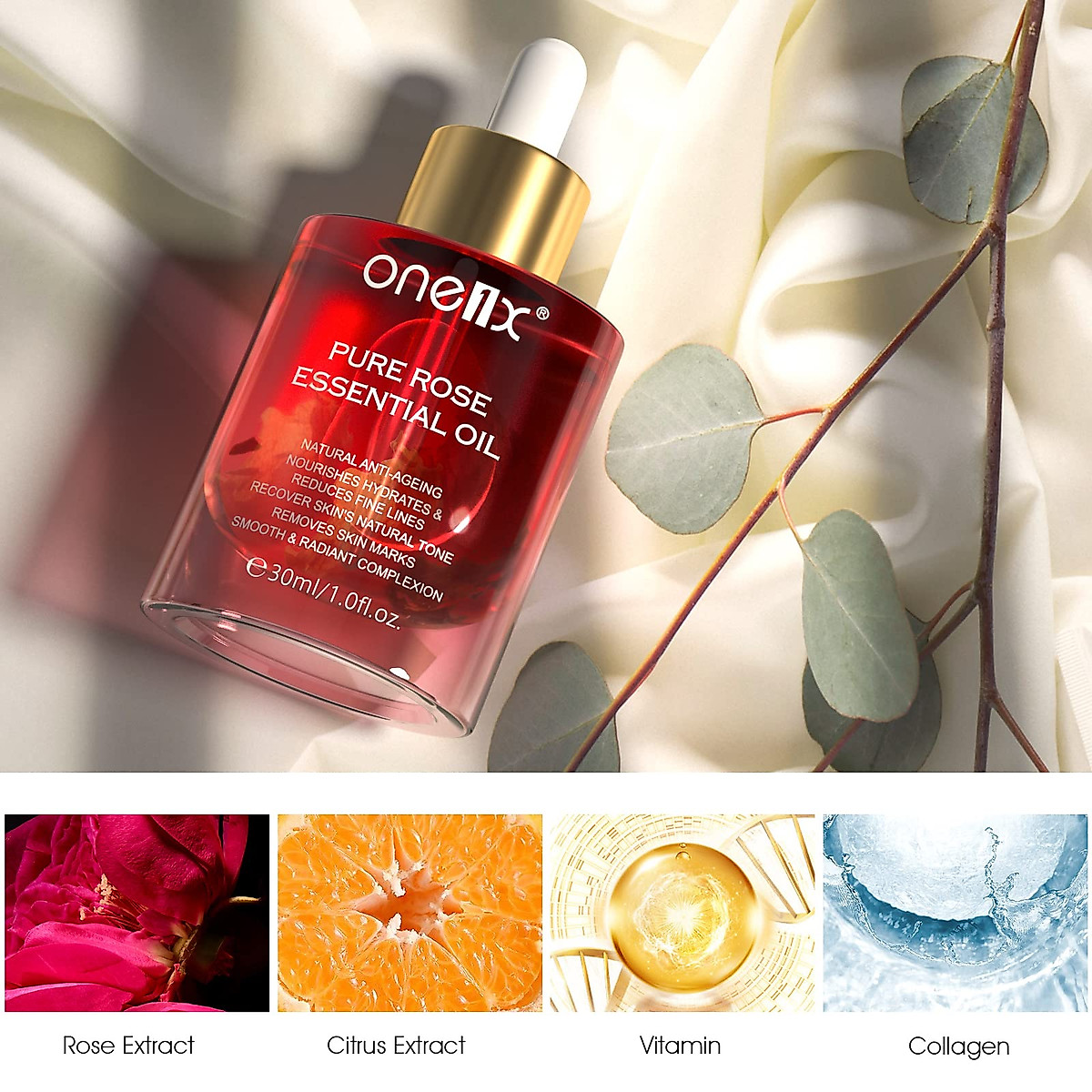 Face Serums and Oil for Daily Skin Care (Rose Oil)