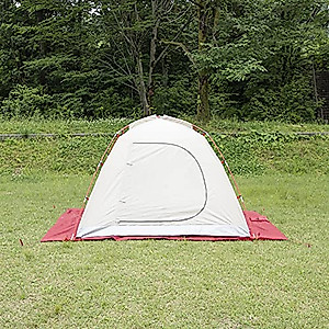 MSR Universal 6-Person Tent Footprint Tarp, Large - 117 x 97 Inches, Red
