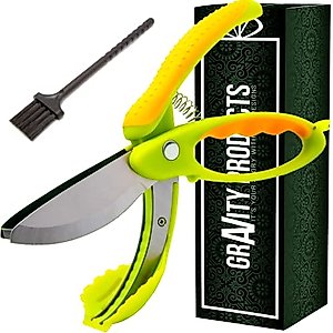 Toss and Chop Salad Tongs, Salad Chopper, Heavy Duty Kitchen Salad Scissors, Multifunction Double Blade Salad Cutting Tool