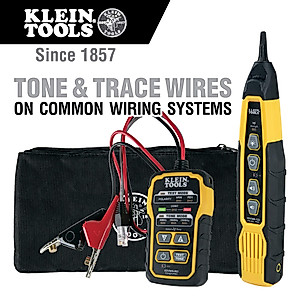 Klein Tools VDV501-851 Cable Tester Kit & Klein Tools VDV500-820 Cable Tracer with Probe Tone Pro Kit for Telephone, Internet, Video, Data and Communications Cables