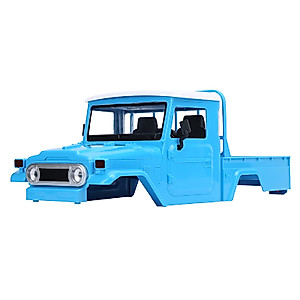 Dilwe RC Car Body Shell, Fernbedienung Pickup Karosserie DIY Modifikation Komponenten for MN45 1:12 RC Crawler, RC Car Body RC Accessories Spare Parts(Blue)