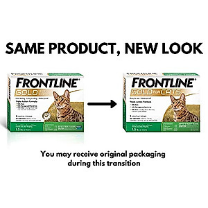 FRONTLINE Gold Flea & Tick Treatment for Cats, Pack of 3