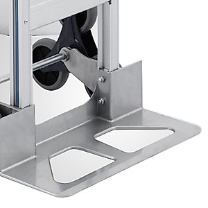 ZBPRESS Aluminum Stair Climber Hand Truck 550LBS Capacity Dolly Assisted Heavy Duty Utility Cart with Flat Free Wheels