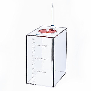 DEHAO Acryli Made Liquid Storage Bucket, Working with Dosing Pump,Auto Top Off System Reservoir Container, 1 Room 0.7 Gallons