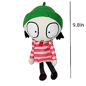 Cute Sarah and Duck Plush Toys, Soft Stuffed Animal Plush Doll Toys, Cartoon Anime Girl Sarah and White Duck Plush Toy Dolls, Birthday Gifts for Boys and Girls (Sarah 9.8Inch)