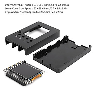 Zopsc-1 Aluminum Alloy 2.2 Inch TFT LCD Touch Screen Case Set High PPI Display 320 x 240 Defination Button or Remote Control for Raspberry Pi 3B / 2B / B + / A +