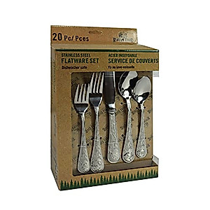 Rivers Edge Products 20Piece Outdoor ss Flatware Set