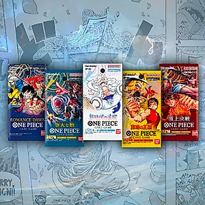 One Piece Booster Packs (5 Pack - One from each iteration) (OP-01, OP-02, OP-03, OP-04, OP-05) (Japanese) [MyCyberStash]