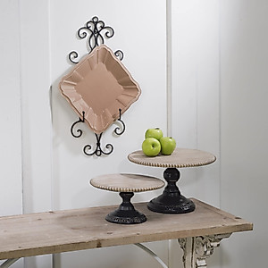 TRIPAR Chelsea Collection Vertical Black Plate Rack for Collectible Plates, Plaques, Dishes, & China