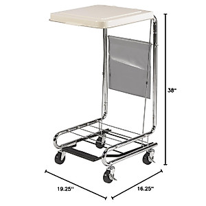 Drive Medical 13070 Hamper Stand, Chrome