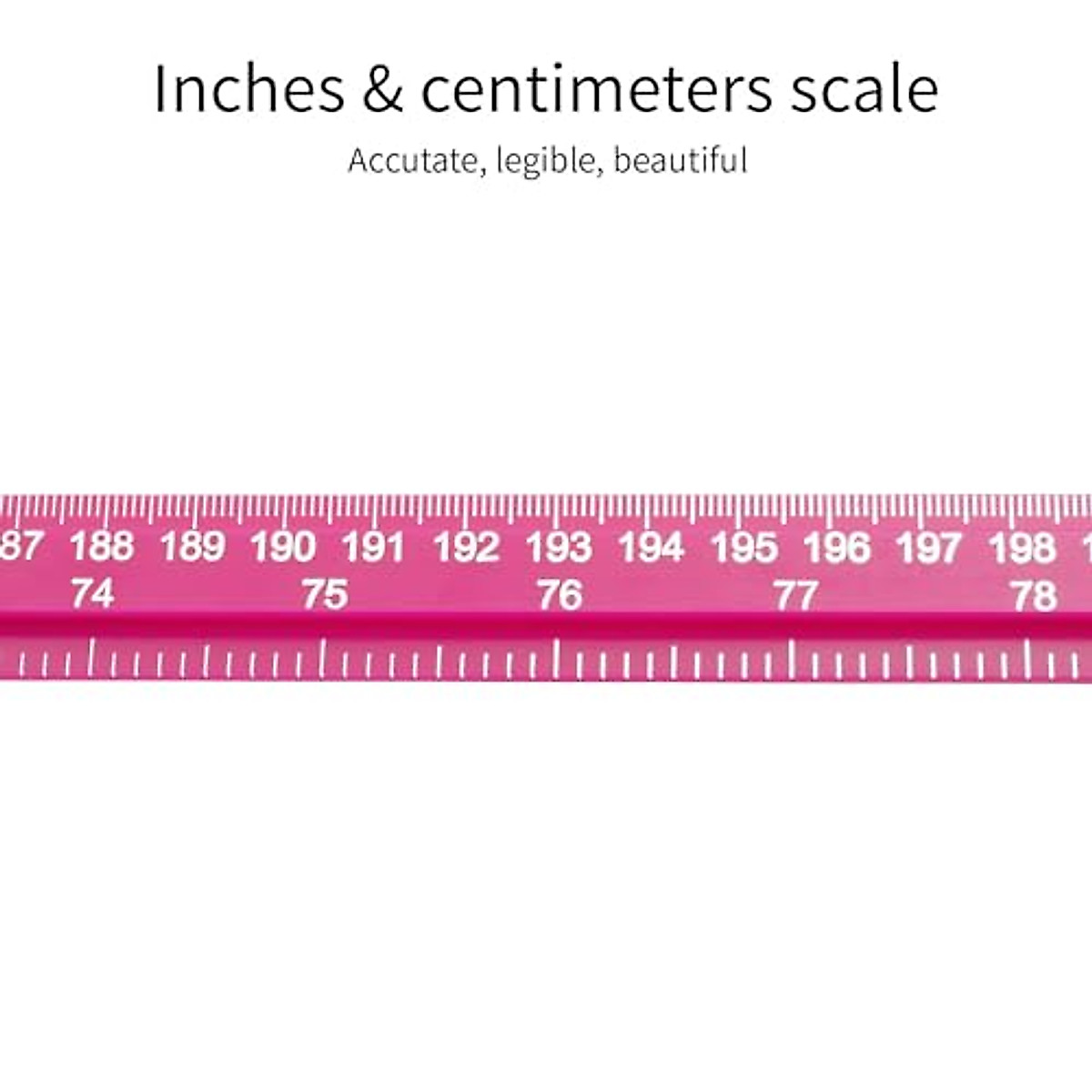 EASYXQ Growth Chart, Children Height Ruler Wall Decor, 3D Removable Growth Height Chart,Splicing Height Ruler Measurement for Kids and Nursery 79 inch (Rose red)