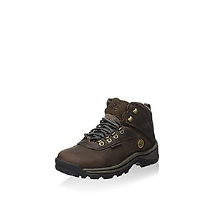 TimberlanD Women's White LeDge MiD Ankle Boot,Dark Brown,8 M US