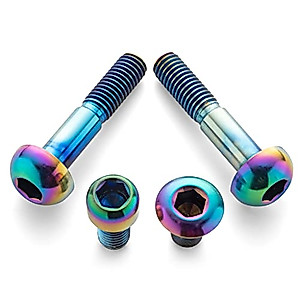 Terske Oil Slick Titanium Brake & Shift Lever Mountain Bike Bolt Kit fits SRAM Matchmaker
