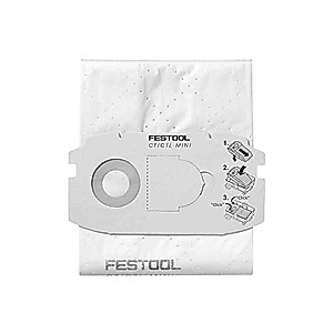 Festool 498410 Self Clean Filter Bag for CT MINI 5 pack
