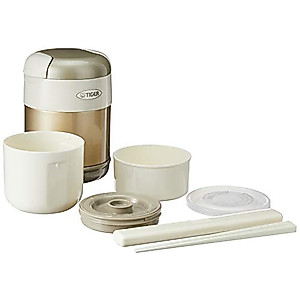 Tiger Corporation LWR-A072 Thermal Lunch Box, Champagne Gold
