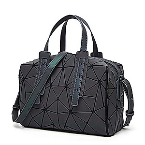 Handbags Womens Geometric Luminous Purse bags Ladies Top Handle Satchel Bags