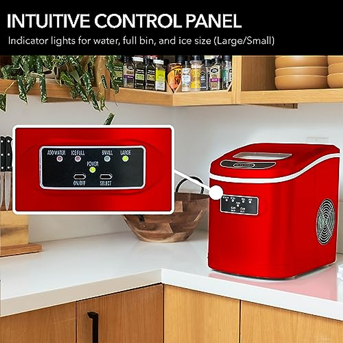 Whynter IMC-270MR Compact Portable 27 lb capacity-Red Ice Makers, One Size