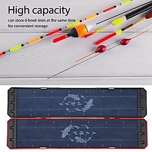 BuyWeek Fishing Floats Box, Portable Fishing Line Box Fishing Tackle Line Rigs Box for Fishing Gear Tool Accessories 40x9x3cm