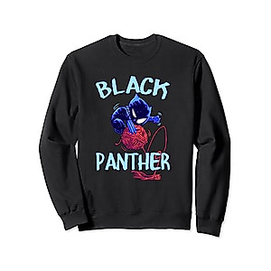 Marvel Comics Retro Classic Chibi Black Panther Yarn Ball Sweatshirt