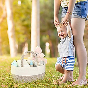 Maliton Extra Large Diaper Caddy for Baby Stuff and Baby Hanging Diaper Stacker