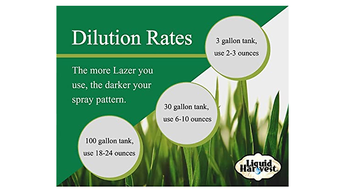 Liquid Harvest Lazer Green Spray Indicator - Accurate Lawn Application
