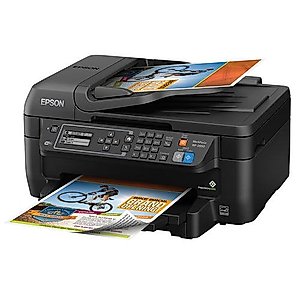 Epson Workforce WF-2650 All-in-One Wireless Color Printer with Scanner, Copier and Fax