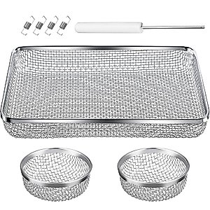 TOODOO 3 Pack Flying Insect Screen RV Furnace Vent Cover (2.8 Inch)(8.5 x 6 Inch) Stainless Steel Mesh with Installation Tool