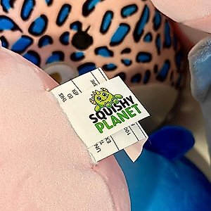 SQUISHY PLANET - 8" Plush Pillow - 5 Pack in Super Mystery Box (+ Pack Crayons) - Decorative Pillows for Bed, Sofá or Chair Cute Plushies Jumbo - Great Gift!