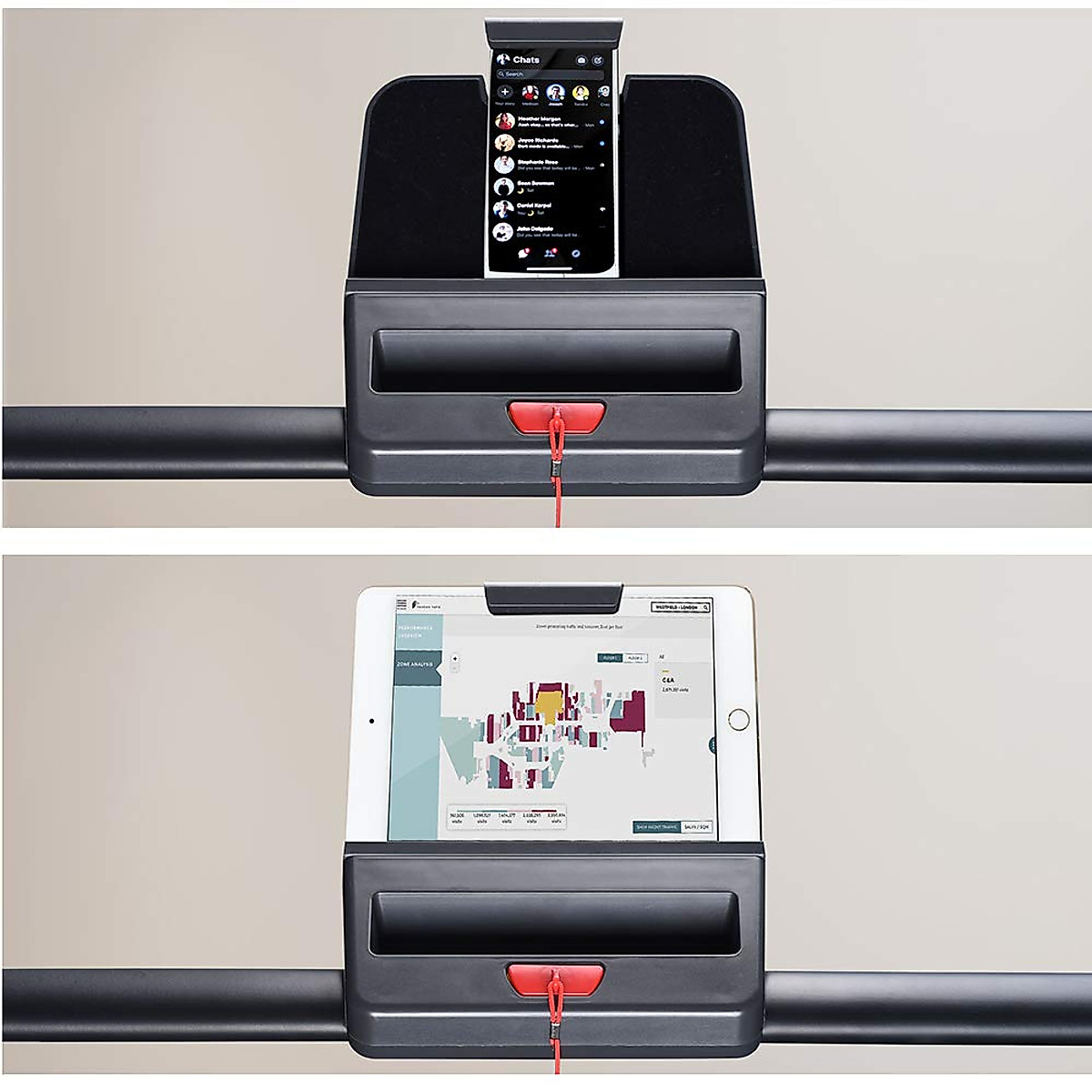 AW 2 in 1 Under Desk Treadmill Folding Electric Treadmill Walking Jogging Machine Motorized Exercise Machine with LCD Display for Home Office Gym Exercise Apartment Basement Workout