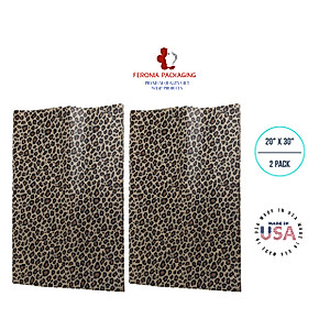 Leopard Tissue Paper 20x30 inch 2 Pack by Feronia Packaging