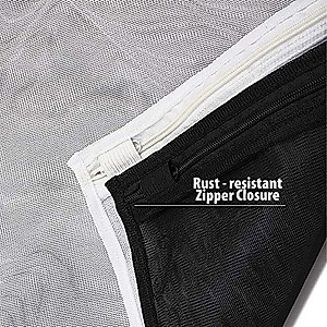 TENRAI 5 Pack (2 Large & 3 Medium) Delicates Laundry Bags, Bra Fine Mesh Wash Bag, Zippered, Protect Best Clothes in The Washer (5 Black, Set of 5)