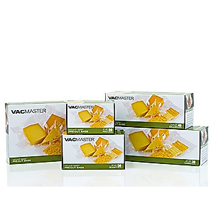 VacMaster Full Mesh Suction Vacuum Sealer 6 Inch by 10 Inch Pint Bags- 50 Per Box