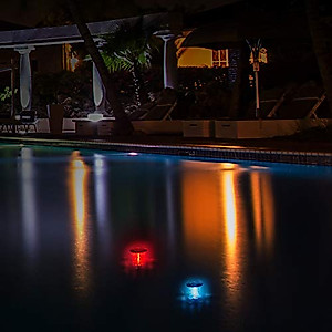 Yaosh Submersible led Lights Waterproof Solar Powered LED Floating Ball Lamp Decor Light for Swimming Pool Garden for Bathtub, Shower,Hot Tub, Spa, Party