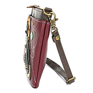 Chala Handbags German Shepherd Mini Crossbody Handbag Dog Lovers Convertible Straps German Shepherd Mom