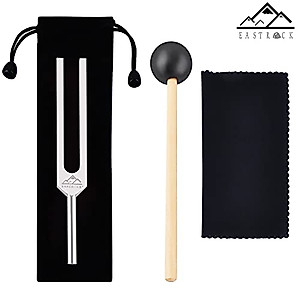 EASTROCK 528 Hz Tuning Fork with Silicone Hammer and Cleaning Cloth,Clinical Grade Nerve/Sensory for Perfect Healing Musical Instrument and Stress Reliever Healing Tuning Fork