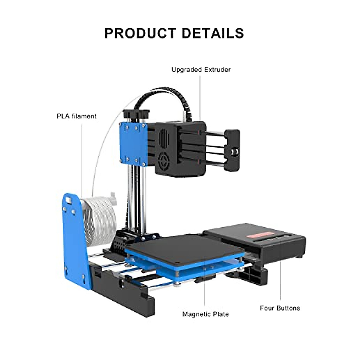 Easythreed X1 FDM Mini 3D Printer for Beginners, Your First Entry-Level 3D Printer, High Printing Accuracy, New Upgraded Extruder Technology, Printing Volume 100X100X100MM…