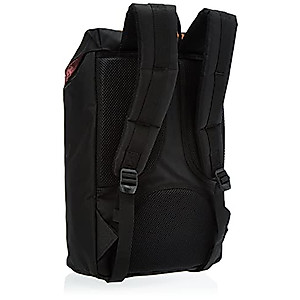 Herschel Little America Laptop Backpack, Black/Tan Synthetic Leather, Mid-Volume 17.0L