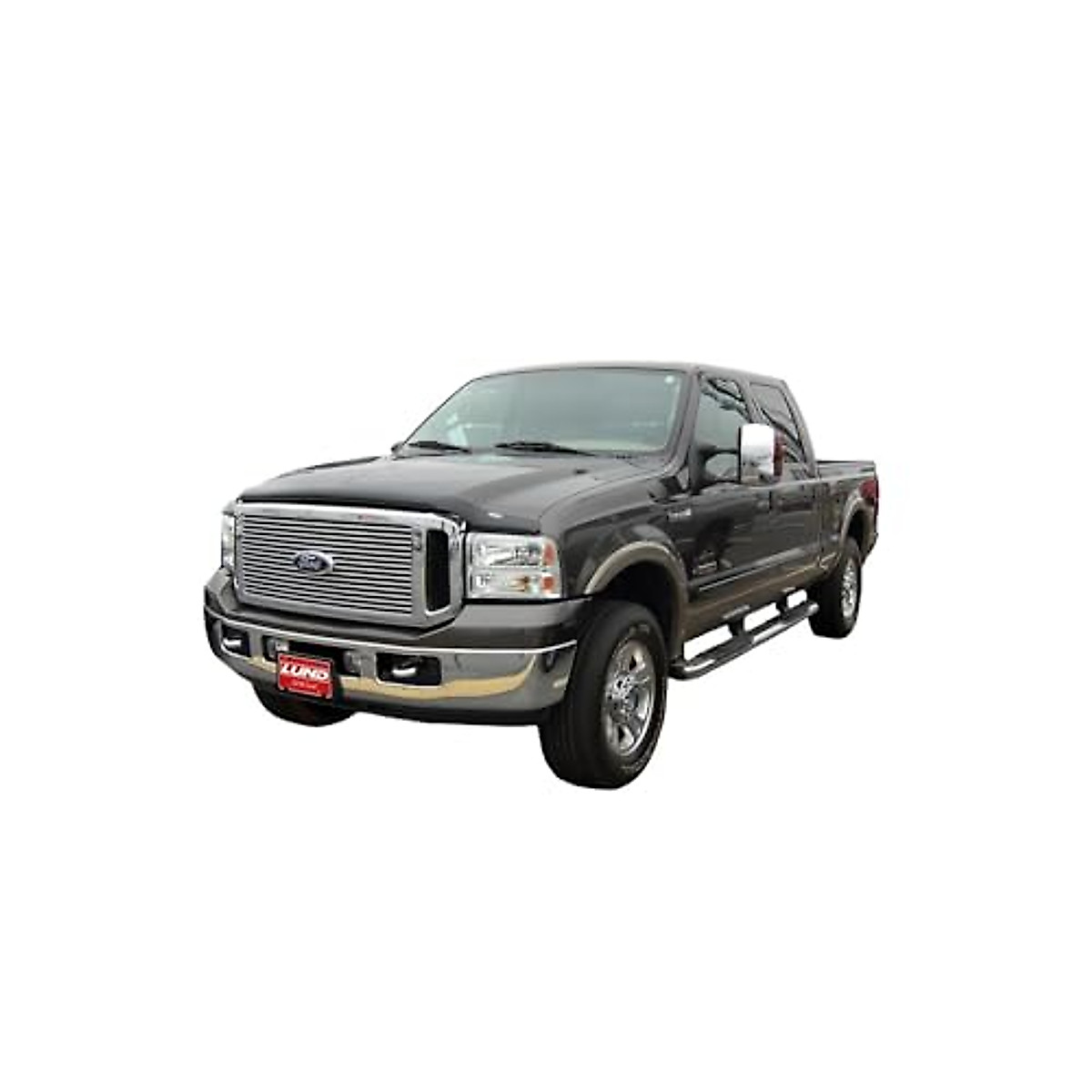 Auto Ventshade [AVS]Hoodflector / Bug Shield | 1999 - 2007 Ford F-250/F-350/F-450/F-550 Super Duty, 2000 - 2005 Ford Excursion, Medium Profile - Smoke, 1 pc. | 21208