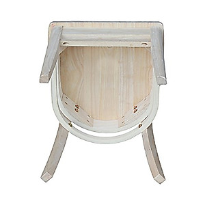 International Concepts Emily Side Chair, Unfinished