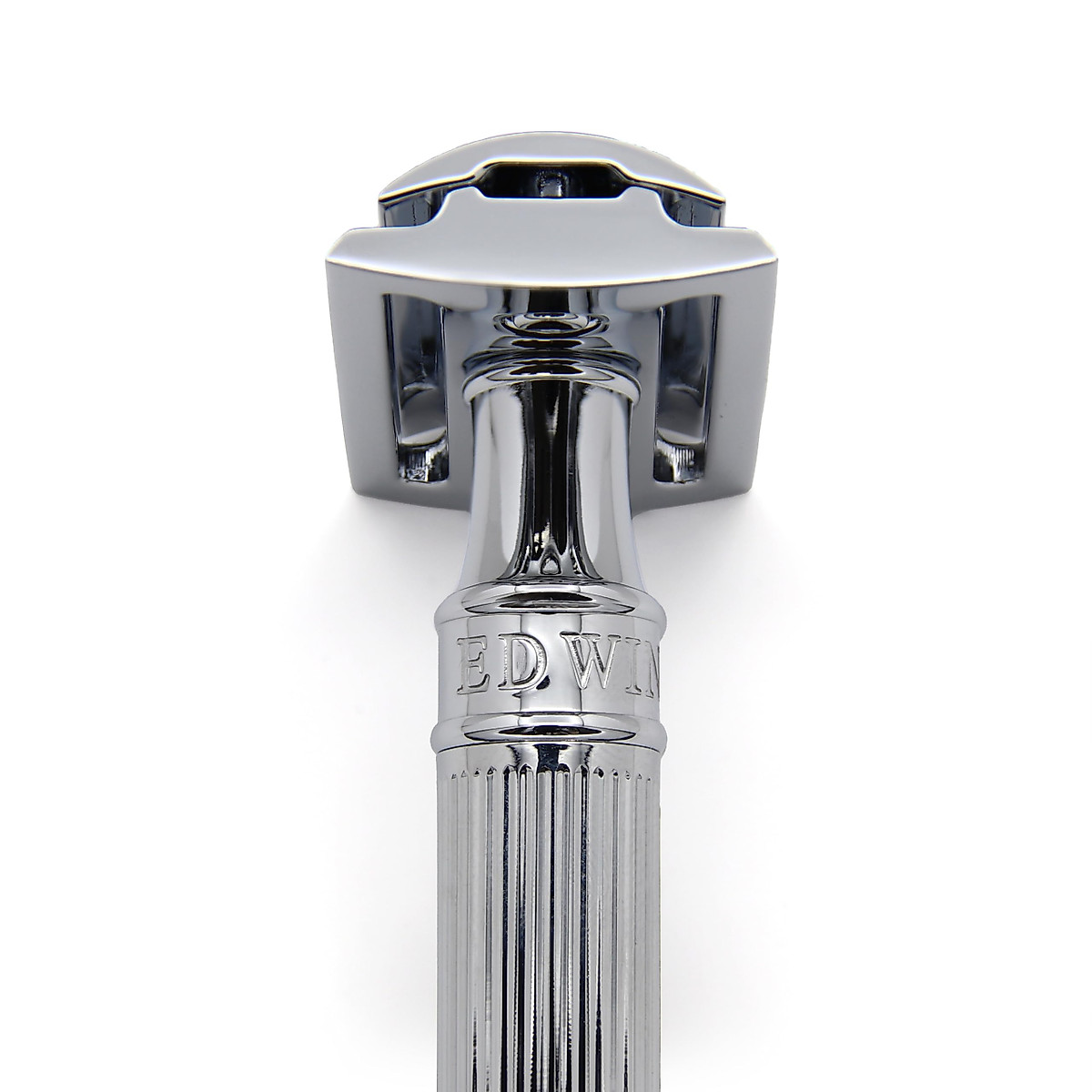 Edwin Jagger DE89LBLAMZ Classic Double Edge Manual Eco-Friendly and Reusable Safety Razor for Men and Women for Shaving Cream or Soap (Lined)